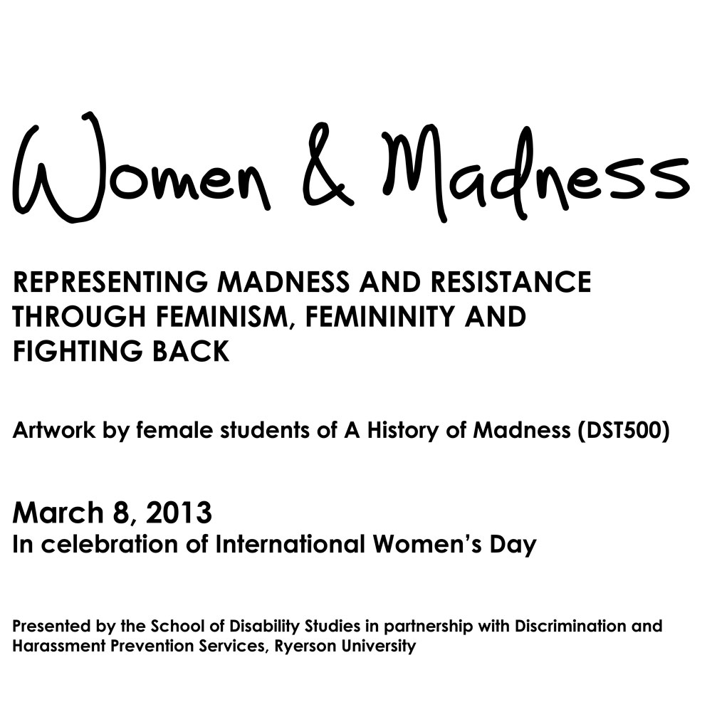 Women & Madness: Representing Madness and Resistance through Feminism ...